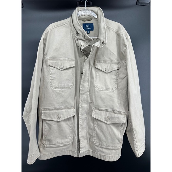Jackets & Coats | George Mens Khaki Utility Field Military Jacket Xl ...